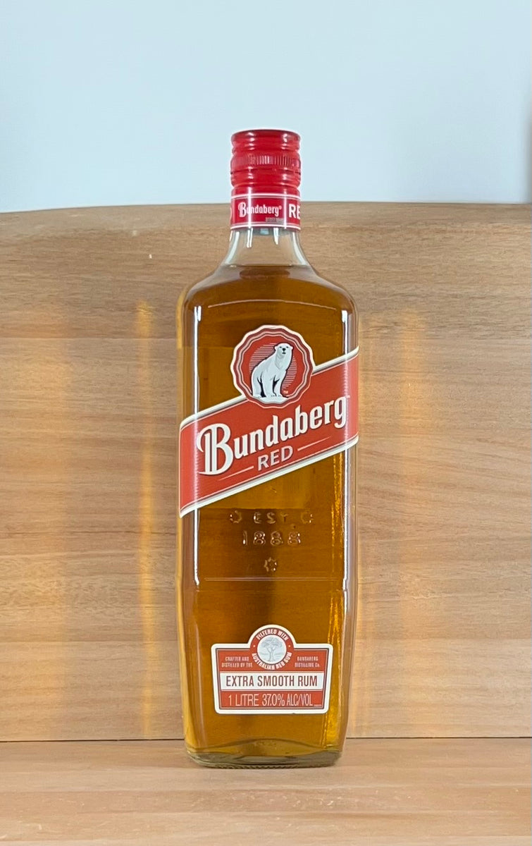 Bundaberg Red Rum (Older bottling, Tree Logo, Two white lines on cap, – Panda Cellars