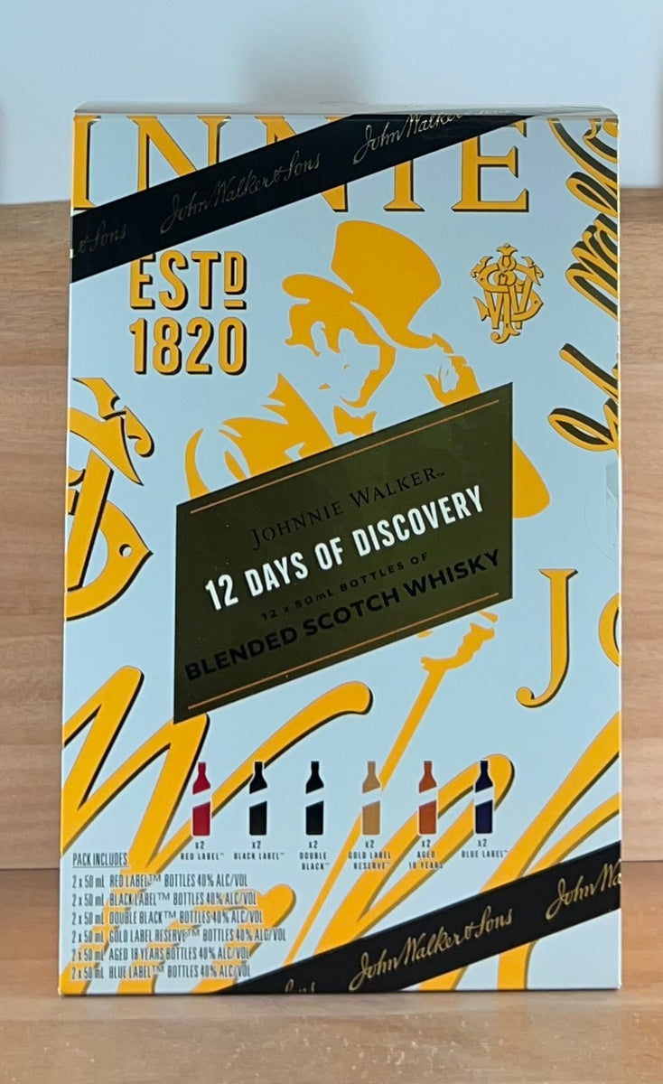 Johnnie Walker Twelve Days of Discovery Pack Blended Scotch Whisky (12 ...
