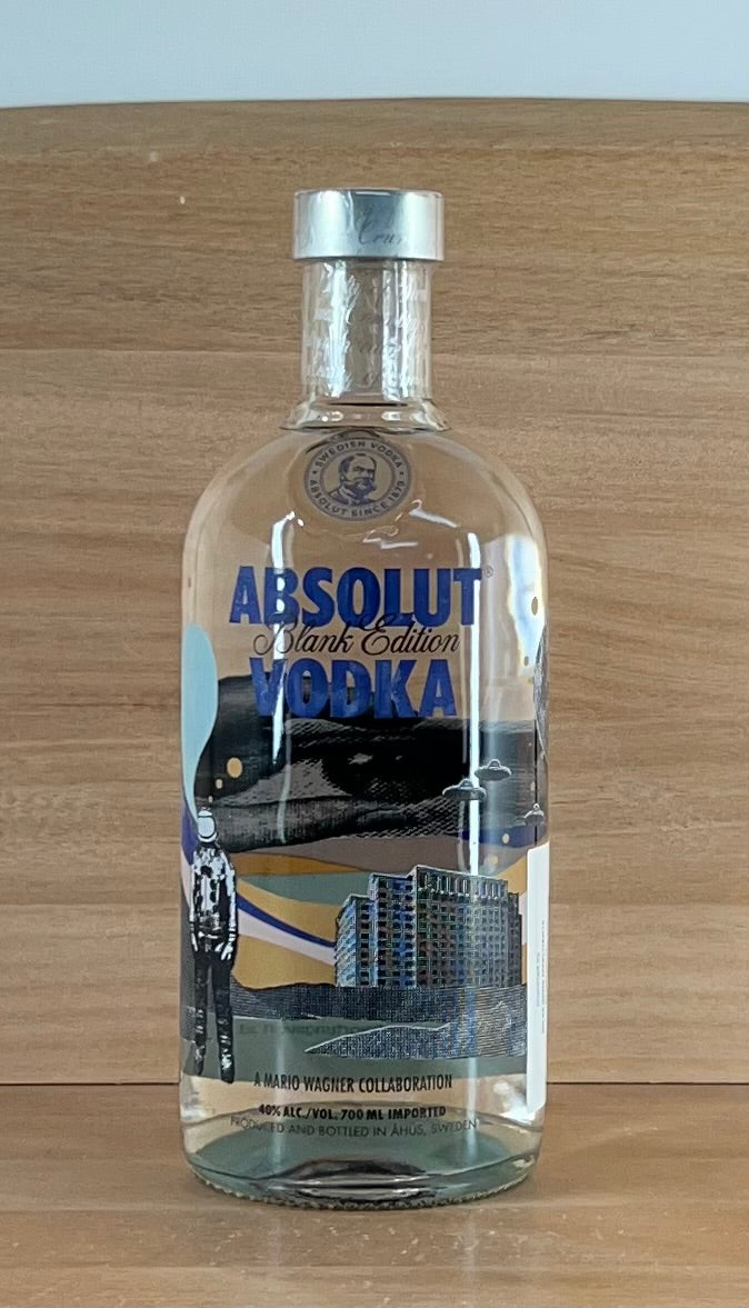 Absolut Blank Limited Edition Vodka (700 mL, 2012 edition) – Panda Cellars