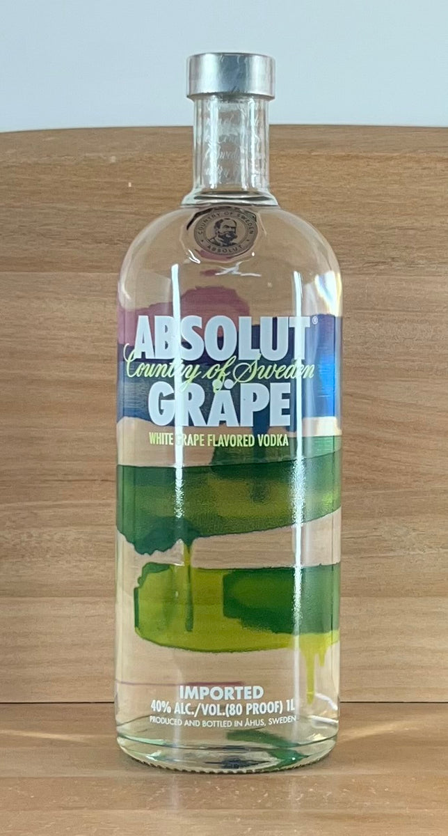 Absolut Grape Vodka (1000 mL, 2012) – Panda Cellars