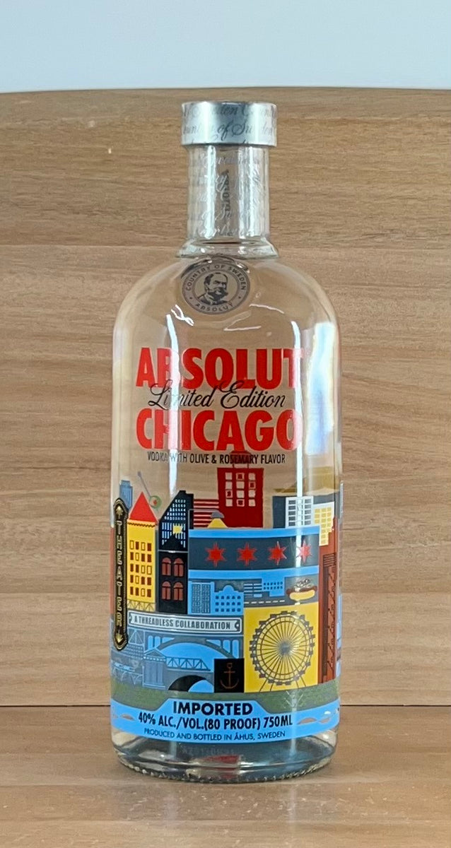 Absolut Chicago Limited Edition Vodka (750 mL, 2013 edition) – Panda ...