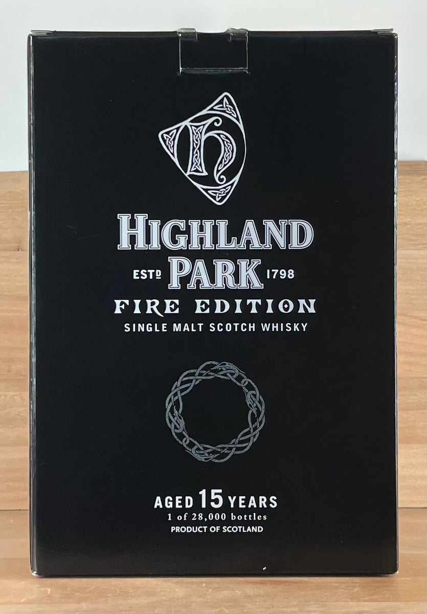 Highland Park 15 yo Fire Edition Single Malt Scotch Whisky (Older bott ...